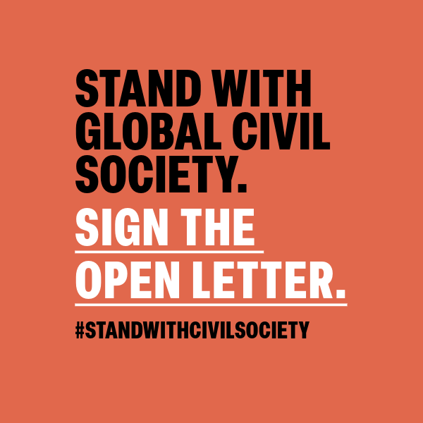 Stand With Civil Society - Sign the open letter – Peace Direct